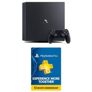 playstation 4 pro 1tb console + 12 month playstation plus membership