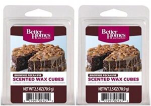 wax melts for wax melt warmer - 2 packs (2.5 oz, brownie pecan pie)