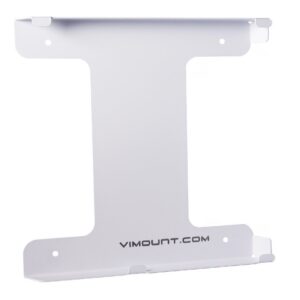 ViMount Wall Mount Metal Holder Compatible with PlayStation 4 PS4 Classic/FAT (first version) with 2x Controllers wall mount in White Color