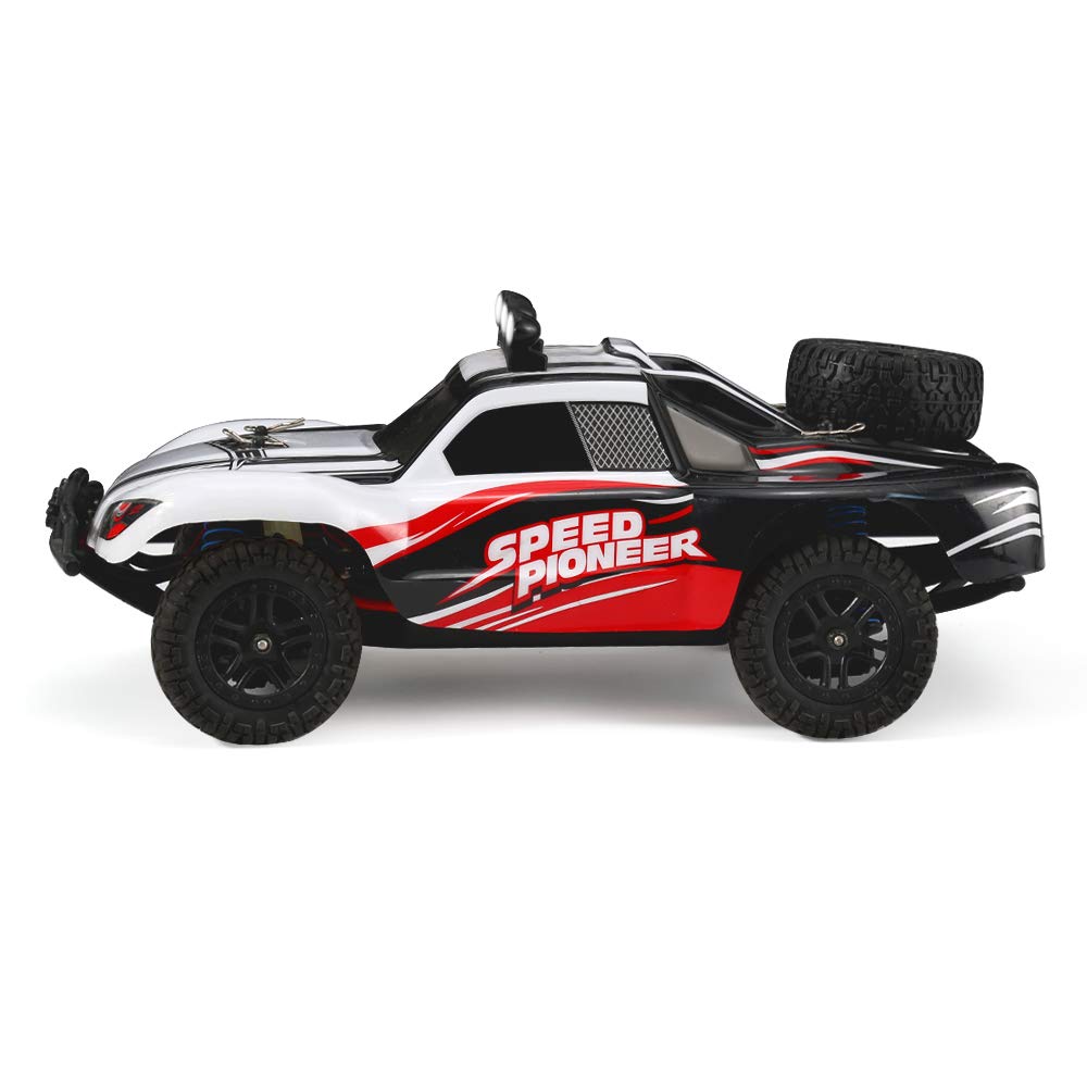 RC Car, Electric Remote Control Model Racing Car 1/18 Scale Off Road 2.4 Ghz Radio, Flexible 4WD High Speed Rc Truck, Best RC Trucks For Beginners, White