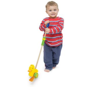 wooden wonders push-n-pull waddling duckling with rubber feet by imagination generation