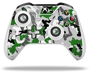 wraptorskinz decal vinyl skin wrap compatible with xbox one s/x controller - sexy girl silhouette camo green (controller not included)