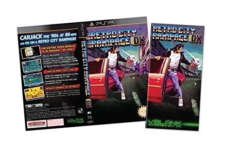 Retro City Rampage DX PS4 Video Game (Limited Gold Cover Variant #/3000) + PSP Bonus