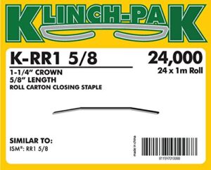 k-rr1-5/8, rr1 roll staple (1,000 staples per roll) (24 rolls per case) - axxis-k-rr1-5/8