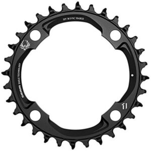 sram x-sync 2 eagle 11 or 12-speed chainring 38t 104mm bcd black