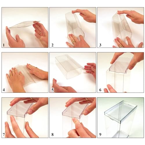 DollSafe Clear Folding Display Box for 11-12.5 inch Dolls and Action Figures, 4" W x 2.25" D x 13" H