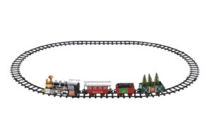 holiday time battery operated train set only, village sold separately