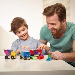 SmartGames Trucky 3 Wooden Skill-Building Puzzle Game Moving Trucks for Ages 3+