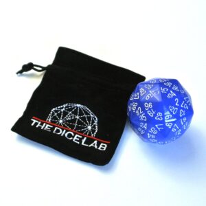 the dice lab 120-sided die in blue