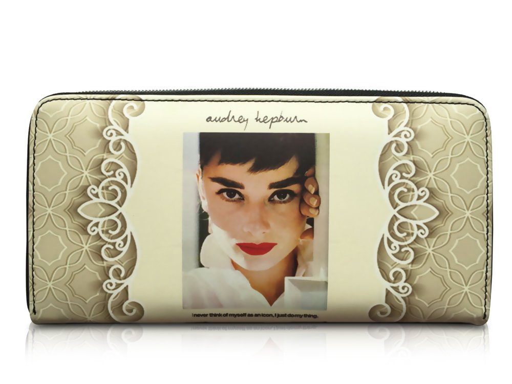 Mr Handbag Audrey Hepburn Signature Cinema Icon Rare Money ID Holder Clutch Wallet Purse Bag