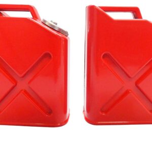 Apex RC Products 1/10 RC Rock Crawler Scale Red Jerry Gas Can Jug W/Brackets - 2 Pack 4052