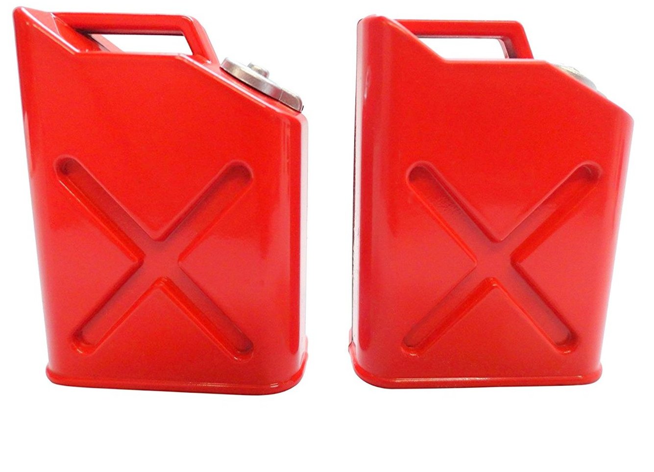 Apex RC Products 1/10 RC Rock Crawler Scale Red Jerry Gas Can Jug W/Brackets - 2 Pack 4052