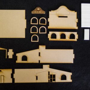 GameCraft Miniatures 28mm Taco Restaurant (MDF) - 28MMDF163