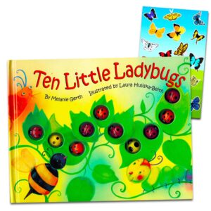 titoland ten little ladybugs book for toddlers and babies includes pack of butterfly stickers