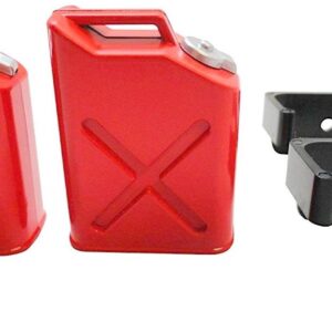 Apex RC Products 1/10 RC Rock Crawler Scale Red Jerry Gas Can Jug W/Brackets - 2 Pack 4052