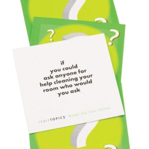 TableTopics What Do You Think To Go - 40 Conversation Cards for Kids, Fun Game for Quality Family Time Sharing Ideas, Delightful Stocking Stuffer