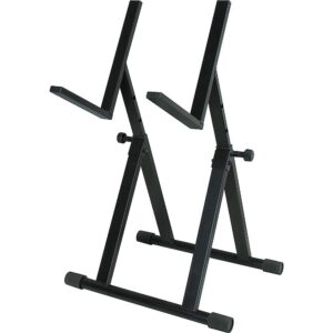 musician's gear deluxe amp stand black