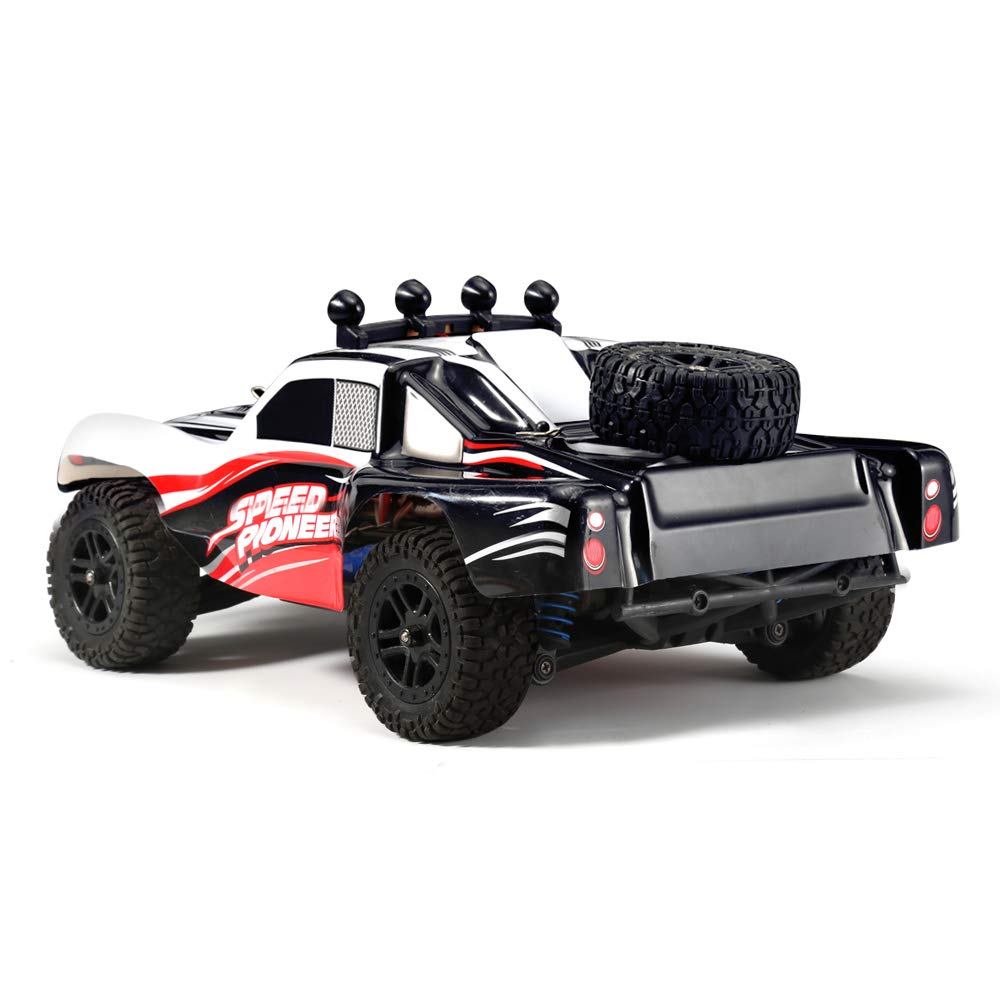 RC Car, Electric Remote Control Model Racing Car 1/18 Scale Off Road 2.4 Ghz Radio, Flexible 4WD High Speed Rc Truck, Best RC Trucks For Beginners, White