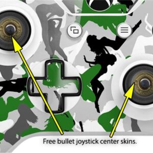 WraptorSkinz Decal Vinyl Skin Wrap compatible with XBOX One S/X Controller - Sexy Girl Silhouette Camo Green (CONTROLLER NOT INCLUDED)