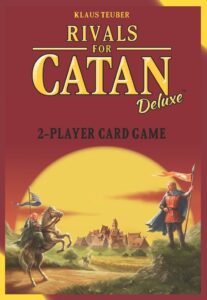 rivals for catan card game deluxe edition - build, trade, and conquer with enhanced components! family game for kids & adults, ages 10+, 2 players, 45-60 minute playtime, made by catan studio