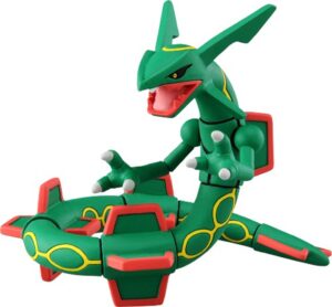 takaratomy pokemon sun & moon ehp03 rayquaza action figure, 3", for 156 months to 180 months