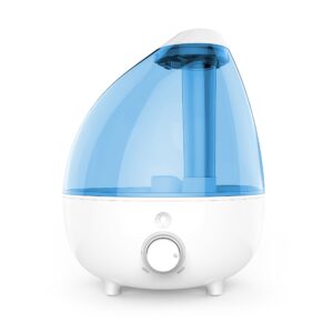 pure enrichment mistaire xl ultrasonic cool mist humidifier - all day operation for large rooms, 1 gallon tank, variable mist control, automatic shut-off, whisper quiet, and optional night light