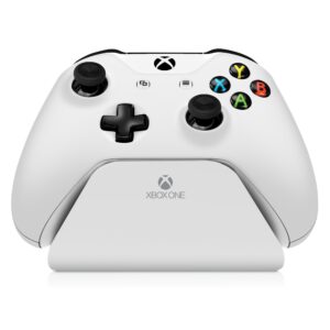 controller gear robot white xbox one controller stand v2.0, licensed accessory display stand (controller sold separately)