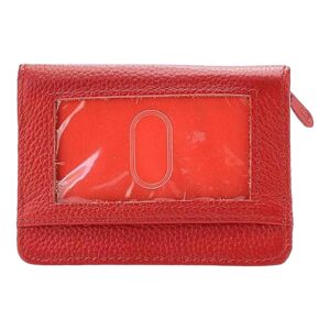 lock wallet ultra slim compact fits in pockets purses 18 sleeves rfid blocking wallet for men women (red)