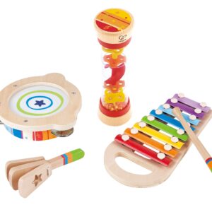 Hape Toddler Beat Box Set, Wooden Music Toy Set E8148