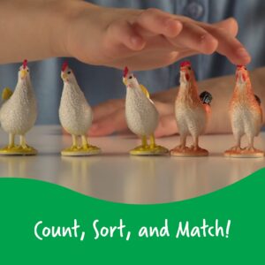 Learning Resources Farm Animal Counters - 60 Pieces, Ages 3+ Toddler Learning Toys, Farm Animals Toys, Develops Counting and Matching Skills