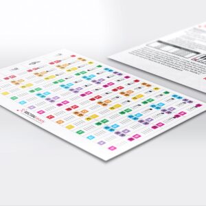 Best Reusable Large Color Piano Key Note Keyboard Stickers for Adults & Children’s, FREE E-BOOK, Great for Beginners Sheet Music Book, Teacher Recommended to Learn to Play Faster