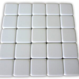 25 Blank White Dice 16MM - Great for Designing Your Own Game