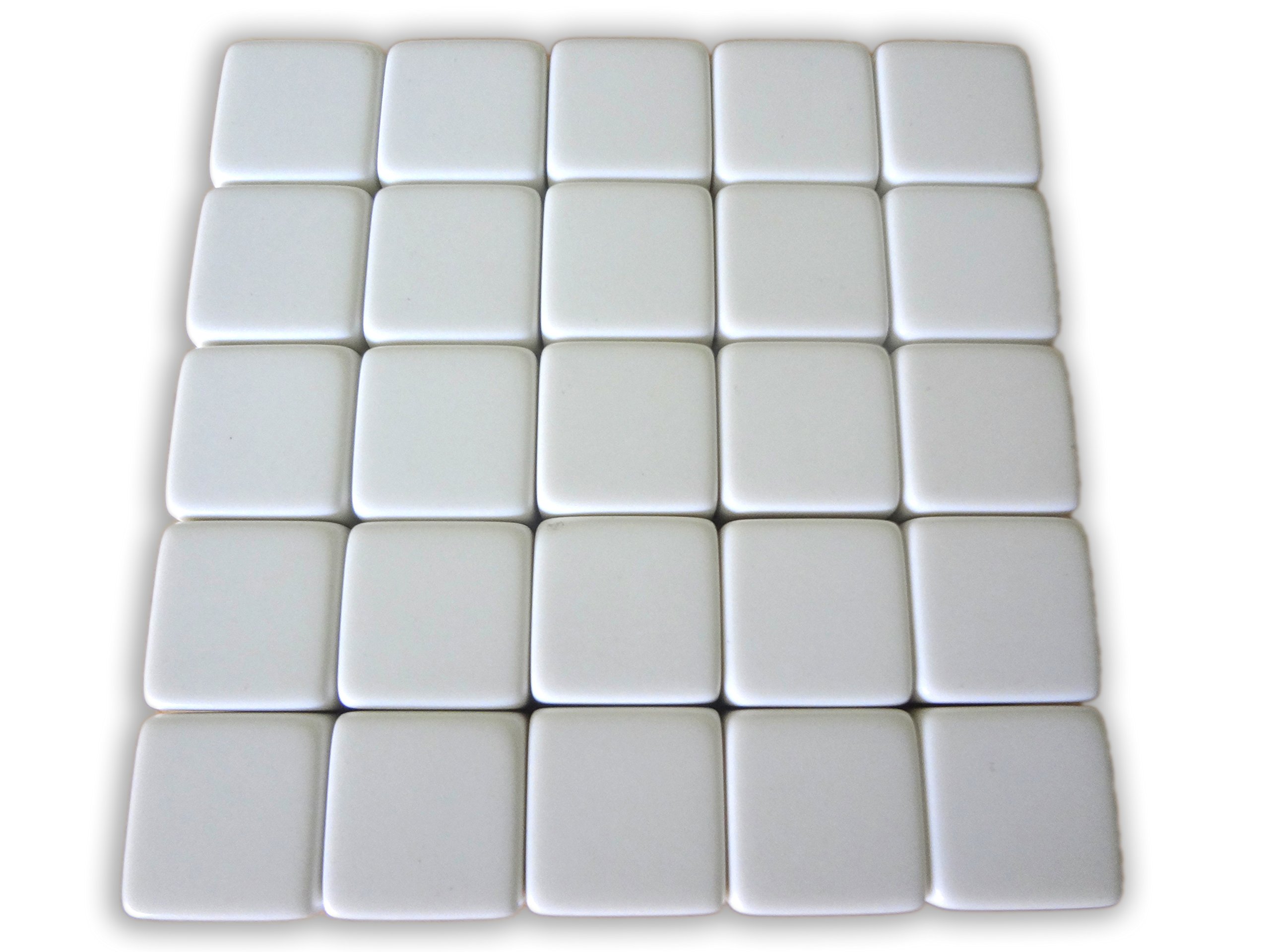 25 Blank White Dice 16MM - Great for Designing Your Own Game