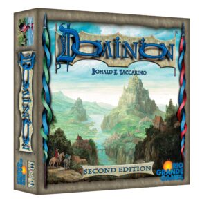 rio grande games dominion 2nd edition | deckbuilding strategy game for 2-4 players, ages 13+ | updated cards, artwork, streamlined rules