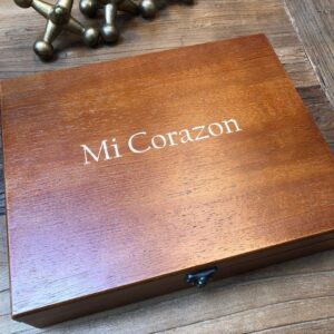 WE Games Custom Engraved Wooden Shut The Box Game with Lid