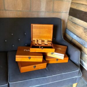 WE Games Custom Engraved Wooden Shut The Box Game with Lid