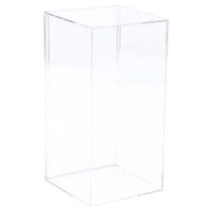 Pioneer Plastics 083C Small Clear Plastic Display Case, 3.5" W x 3.75" D x 8" H (Mailer Box)