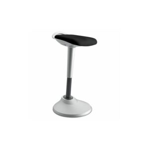 hon perch stool, sit to stand backless stool for office desk, black (hvlperch)