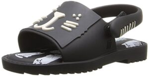 mini melissa girl's mini mia + fabula mary jane, black, 5 m us toddler