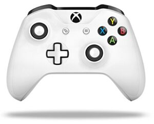 wraptorskinz decal vinyl skin wrap compatible with xbox one s/x controller - solids collection white (controller not included)