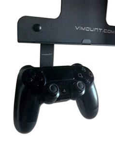 vimount 2pcs metal wall mount holder compatible with playstation 4 ps4 controllers in black color