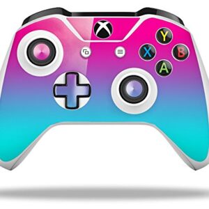 WraptorSkinz Decal Vinyl Skin Wrap compatible with XBOX One S/X Controller - Smooth Fades Neon Teal Hot Pink (CONTROLLER NOT INCLUDED)