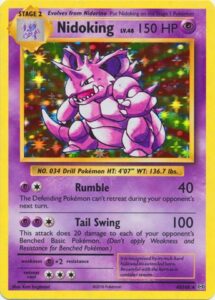 pokemon - nidoking (45/108) - xy evolutions - holo