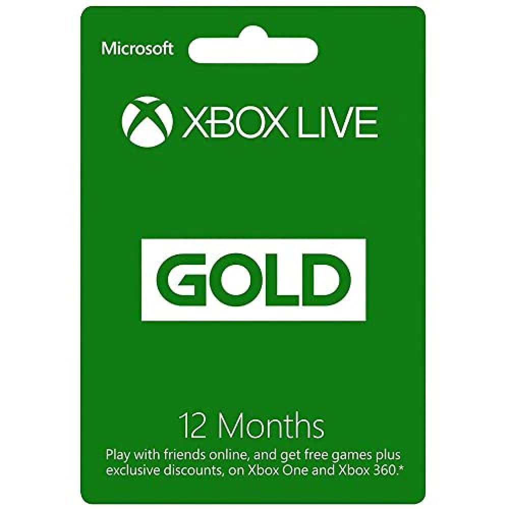 Microsoft Xbox Live 12 Month Gold Card