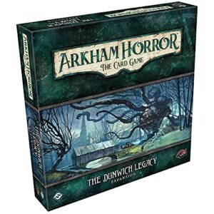 fantasy flight games arkham horror the card game the dunwich legacy deluxe expansion - continue the mythos adventure! cooperative living card game, ages 14+, 1-4 players, 1-2 hour playtime,