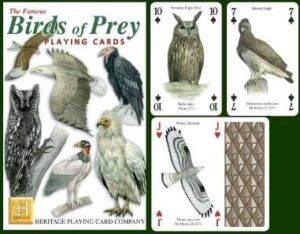 heritage playing card birds of prey playing cards by