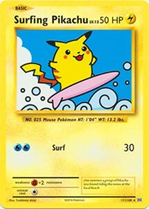 pokemon - surfing pikachu (111/108) - xy evolutions