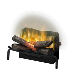 dimplex revillusion electric fireplace log insert - 20 inch faux wooden logs, plug in electric heater; remote control included - supplemental zone heat | model #rlg20