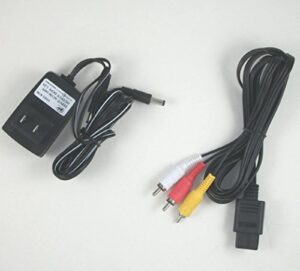 video game accessories for super nes snes hookup connection kit ac adapter power cord av cable