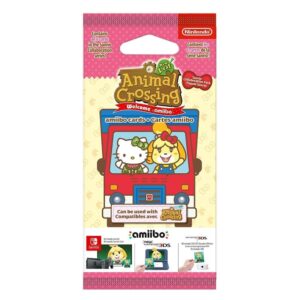 nintendo france sarl animal crossing: new leaf - welcome pack sanrio - amiibo 6 card (multi), black, 2003266